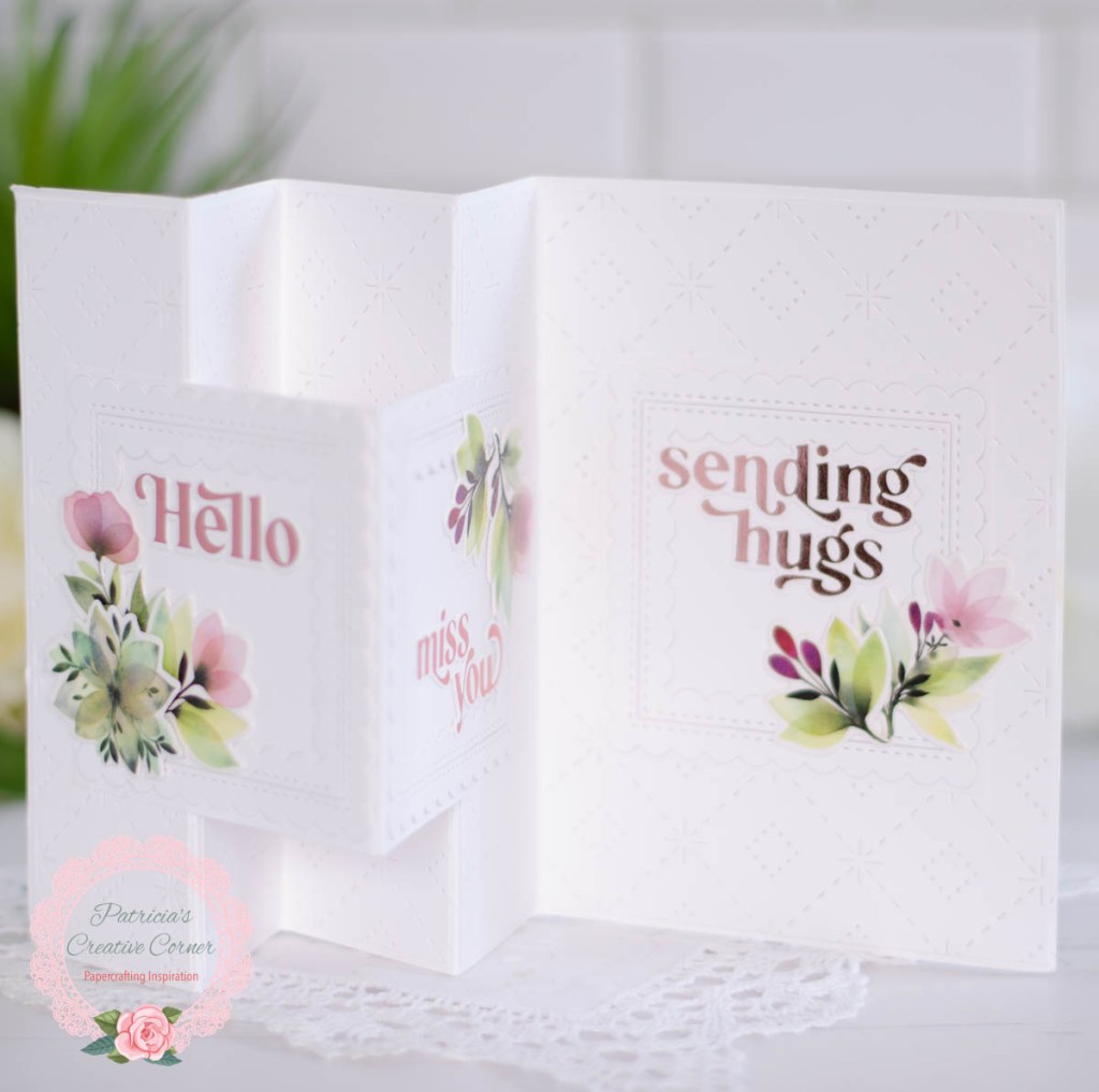 Pink Fresh Studio Fancy Fold Card - Patricia's Creative Corner